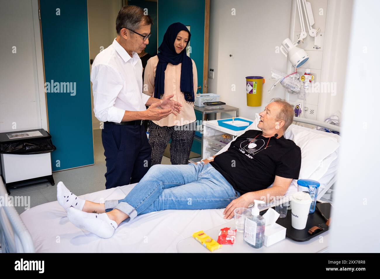 UCLH consultant medical oncologist Siow Ming Lee and Dr Sarah Benafif ...