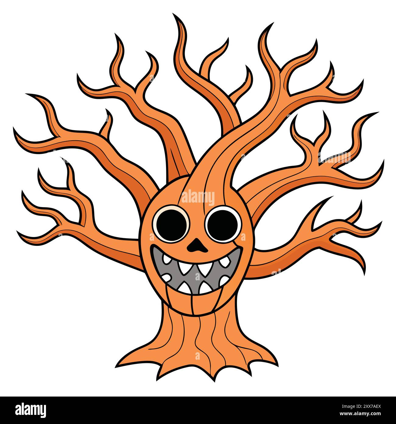 Scary tree Stock Vector Images - Alamy