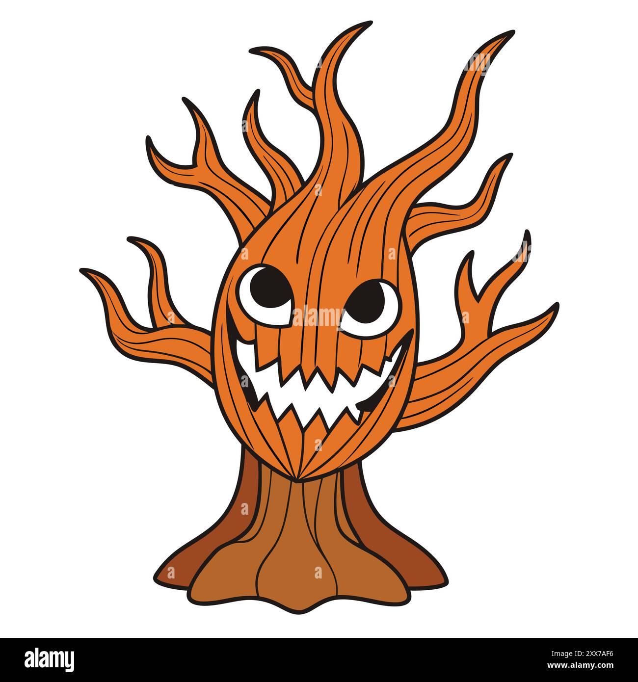 Scary tree Stock Vector Images - Alamy