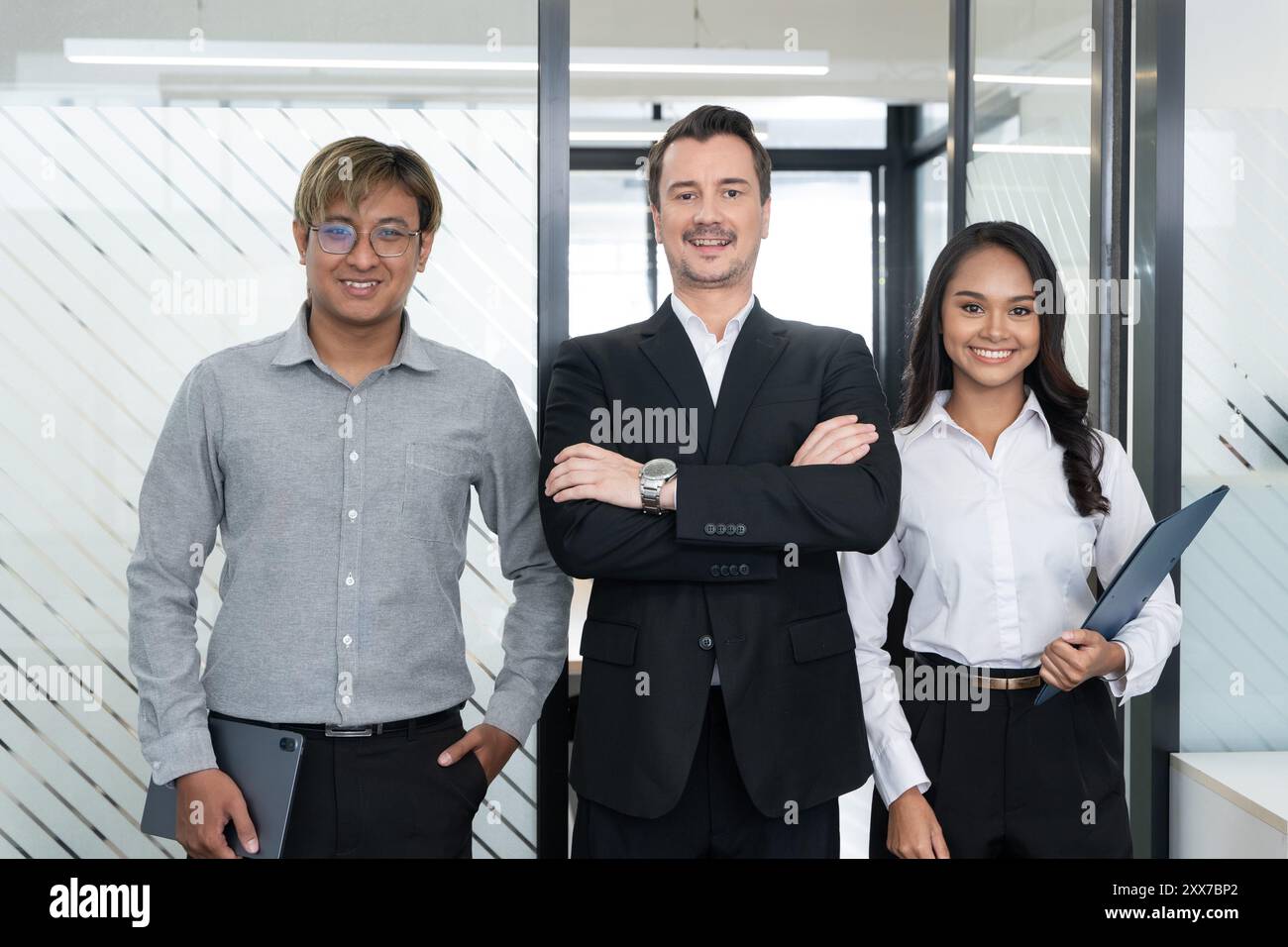 Diverse team business professionals stands hi-res stock photography and ...