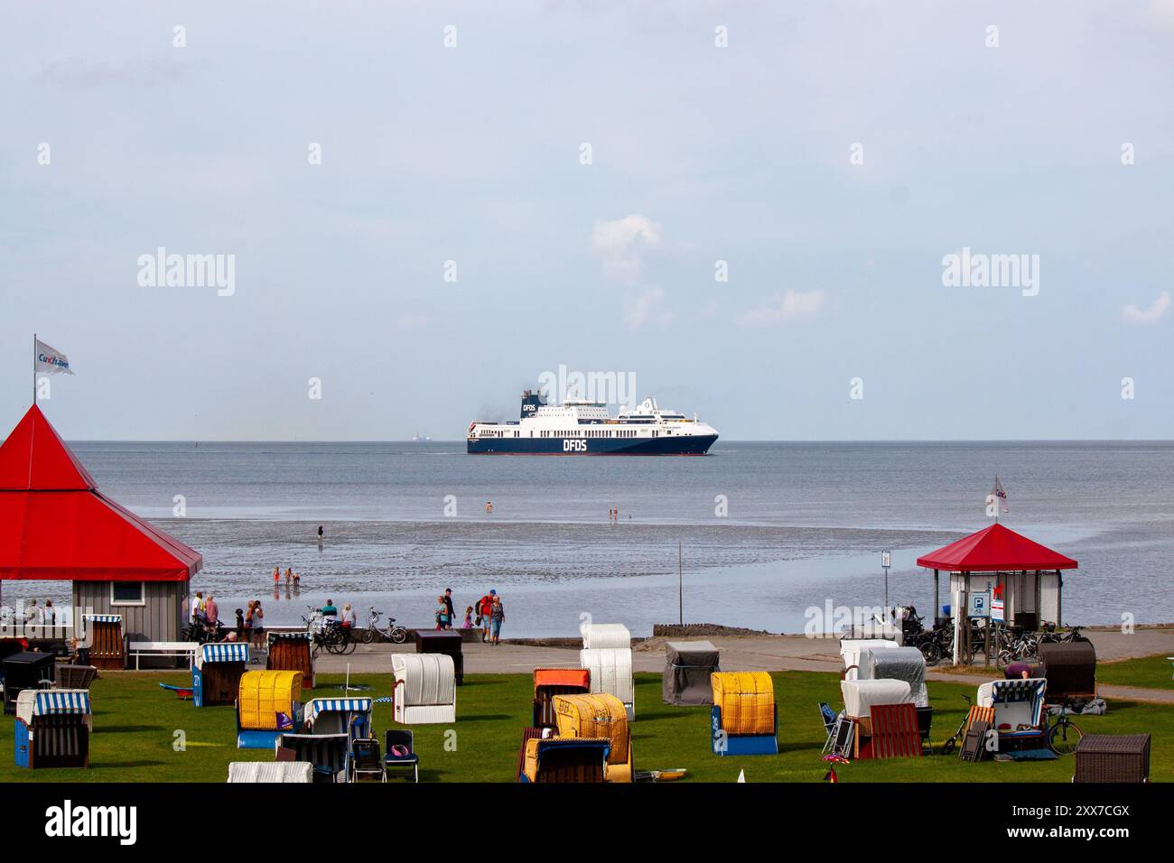 CUXHAVEN, GERMANY - AUGUST 15, 2024: Grimmershörner Bay in Cuxhaven on ...