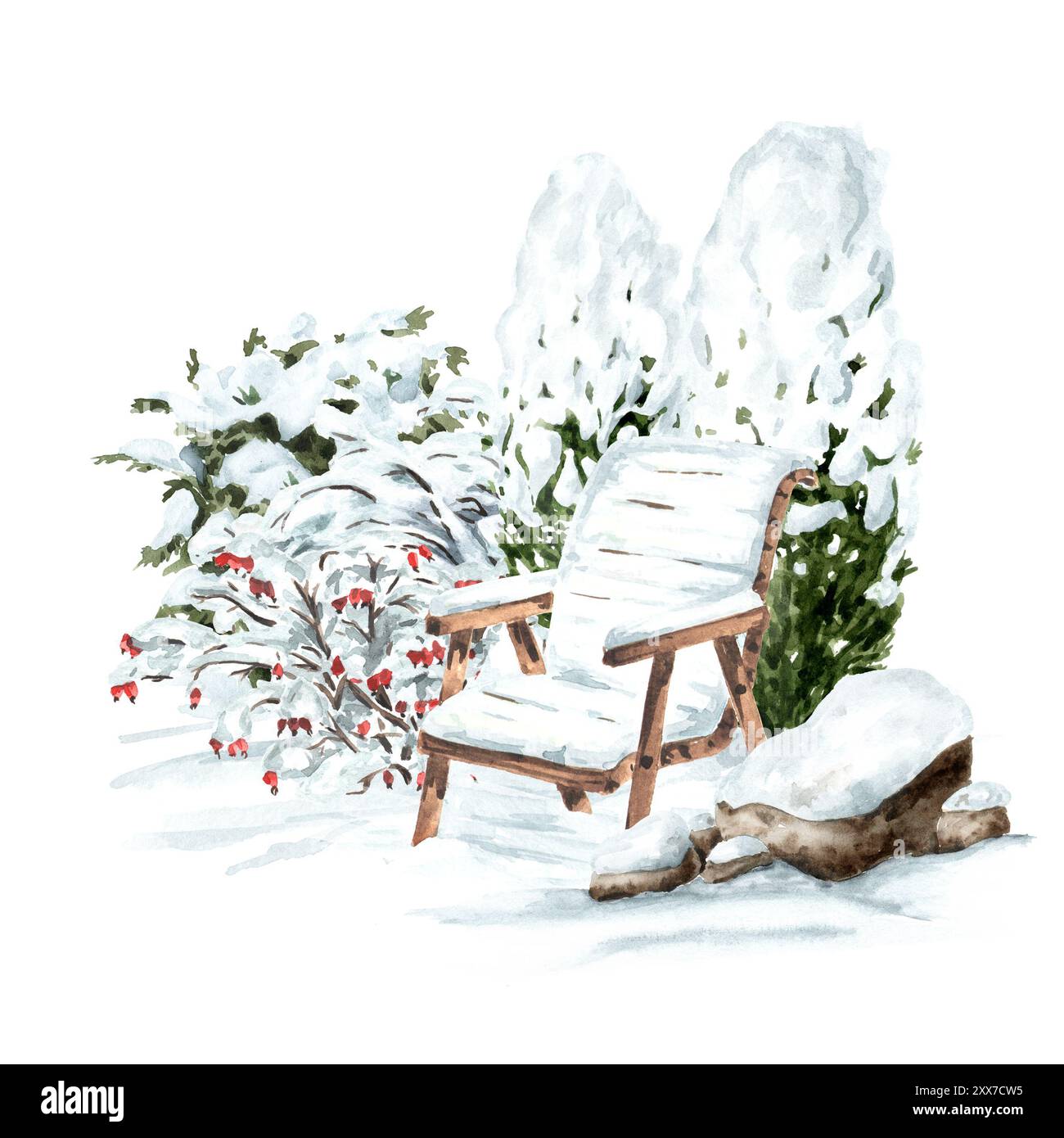 Chair on snow Cut Out Stock Images & Pictures - Alamy