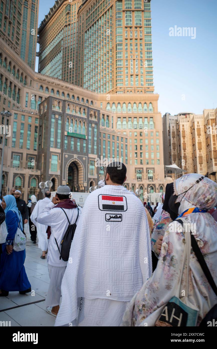 Mecca, Saudi Arabia - June 8, 2024: Hajj and Umrah pilgrims from Egypt ...