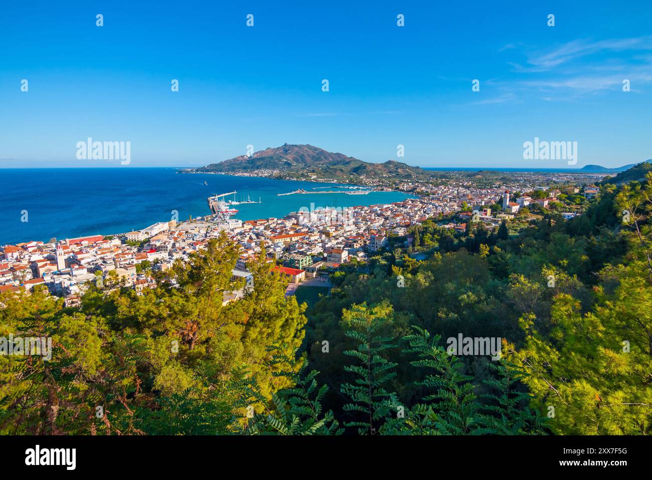 Aerial view zakynthos town beautiful hi-res stock photography and ...
