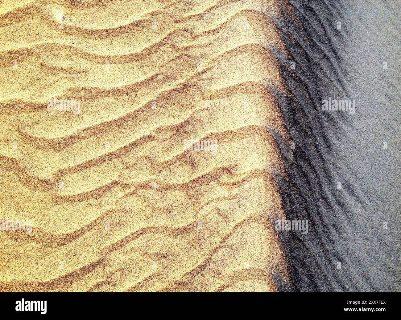 Wind swept sand on Rockaway Beach Stock Photo - Alamy