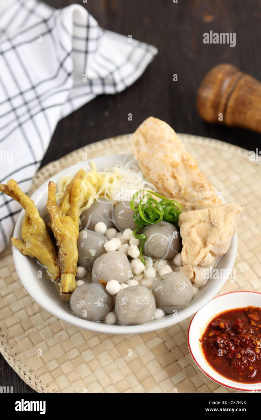 Baso Aci Ceker, Tapioca Balls with Noodles and Various Topping ...
