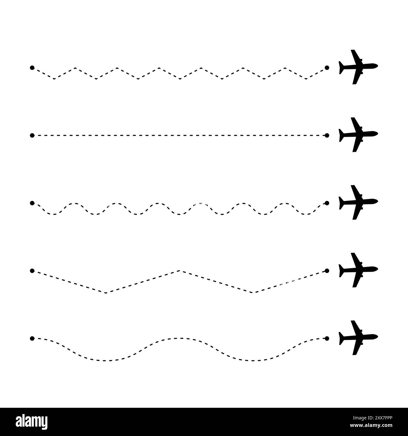 Airplane trail line trace. Vector illustration Stock Vector Image & Art ...