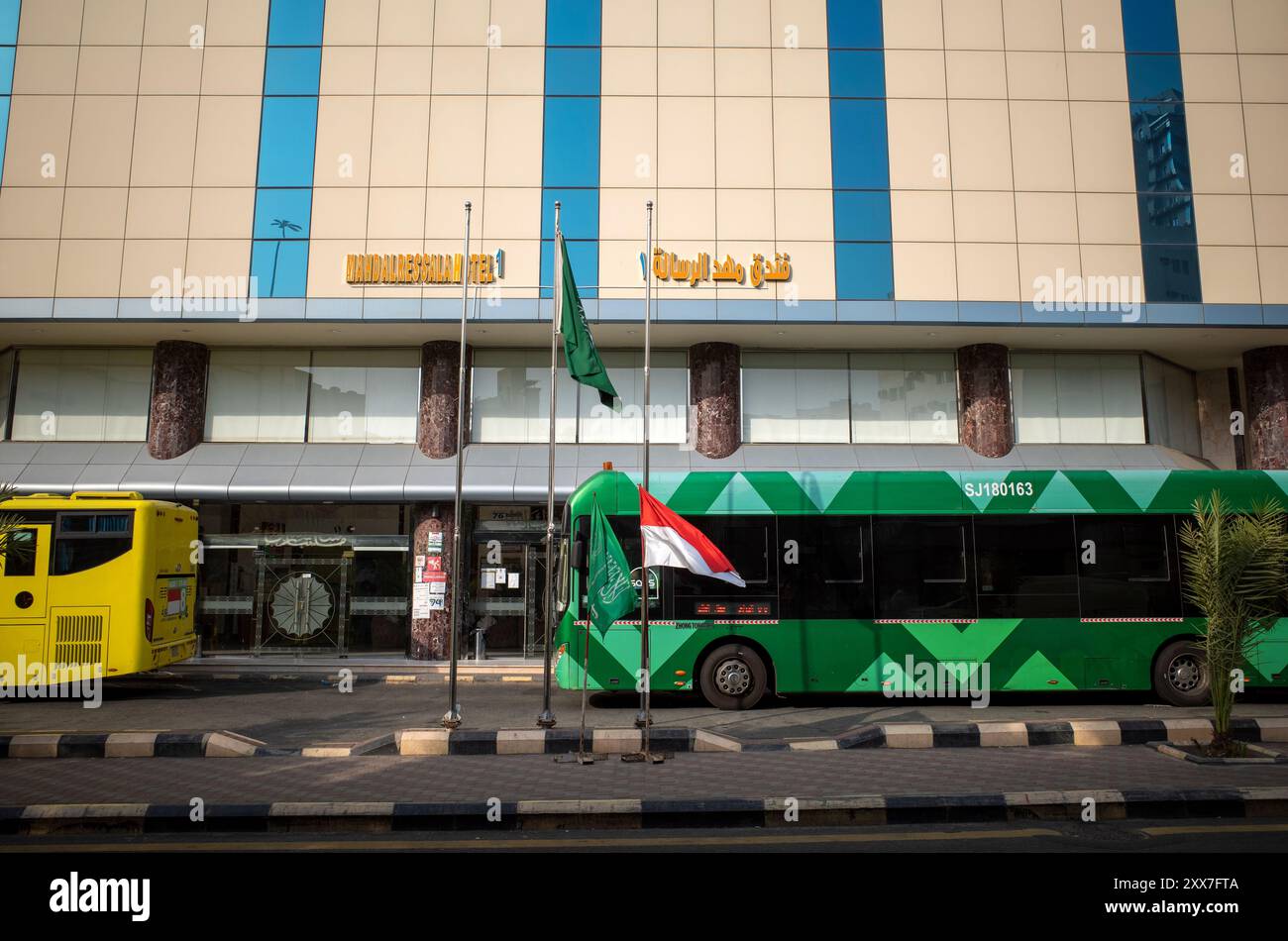 Mecca, Saudi Arabia - June 3, 2024: Shalawat Bus, transportation ...