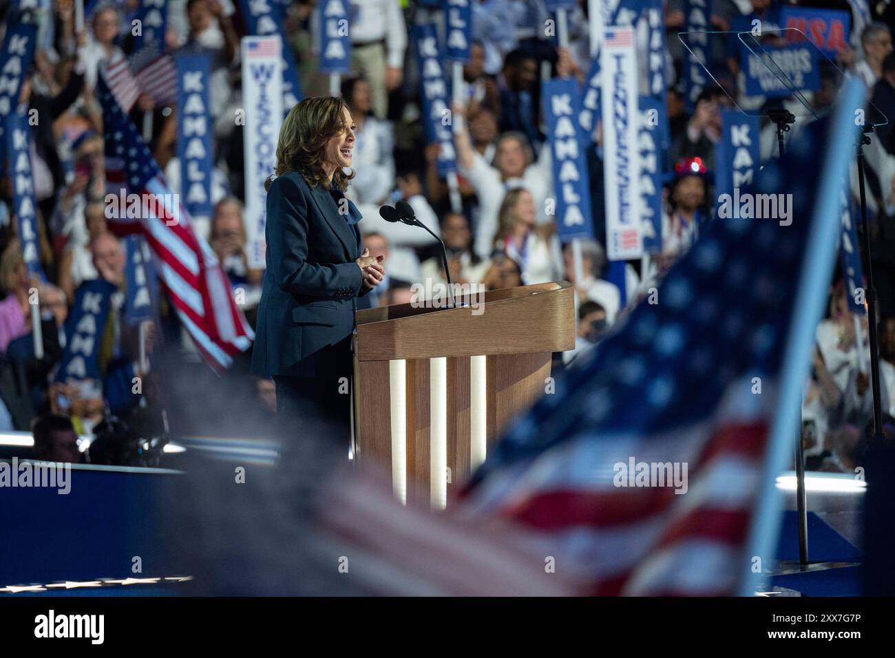 Chicago, Vereinigte Staaten. 22nd Aug, 2024. United States Vice ...