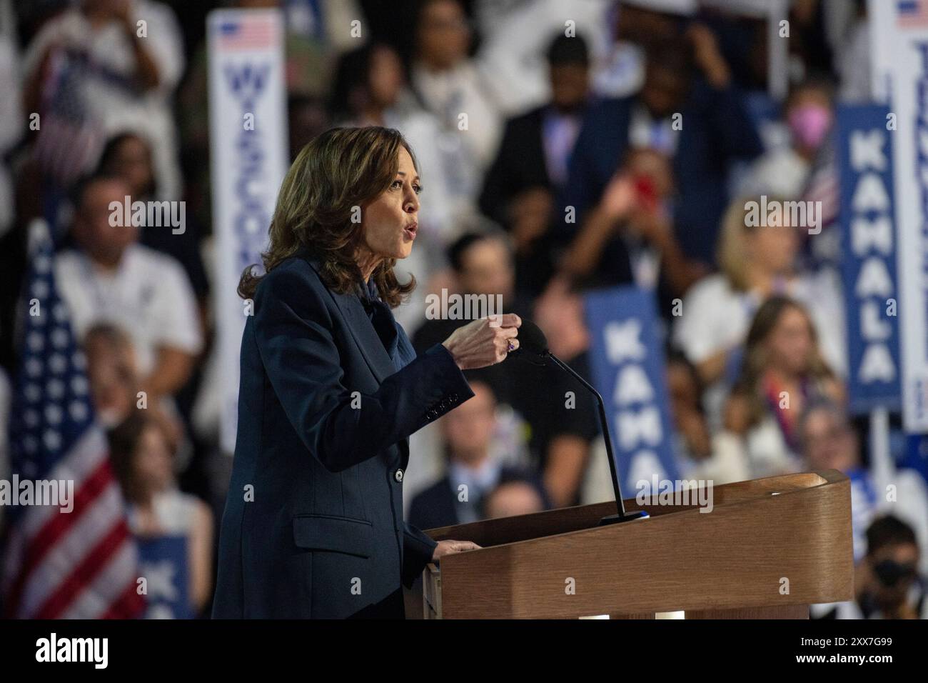 Chicago, Vereinigte Staaten. 22nd Aug, 2024. United States Vice ...