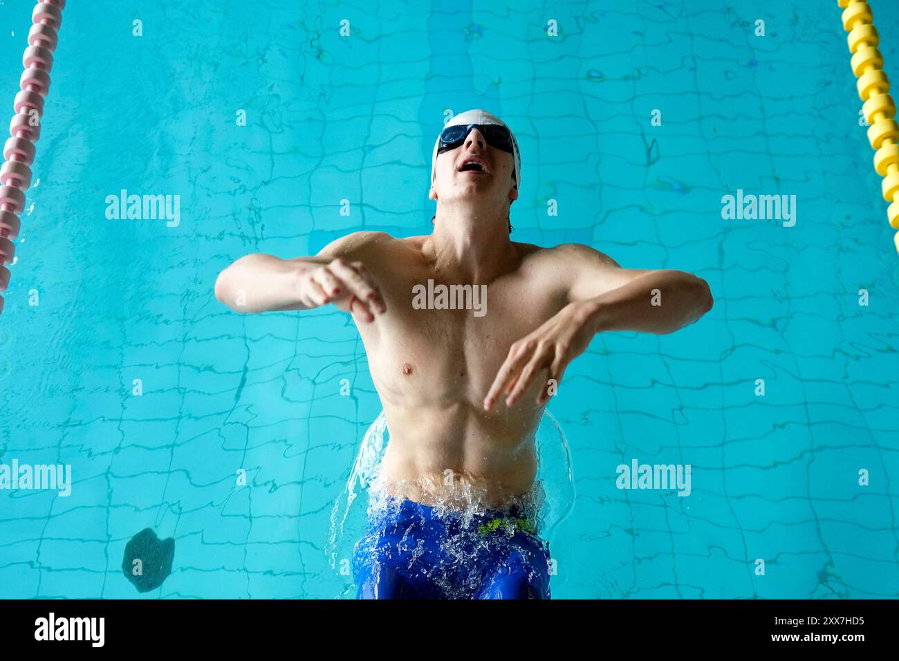 David Kratochvil, a teenage swimmer who prepares for the Paralympic ...