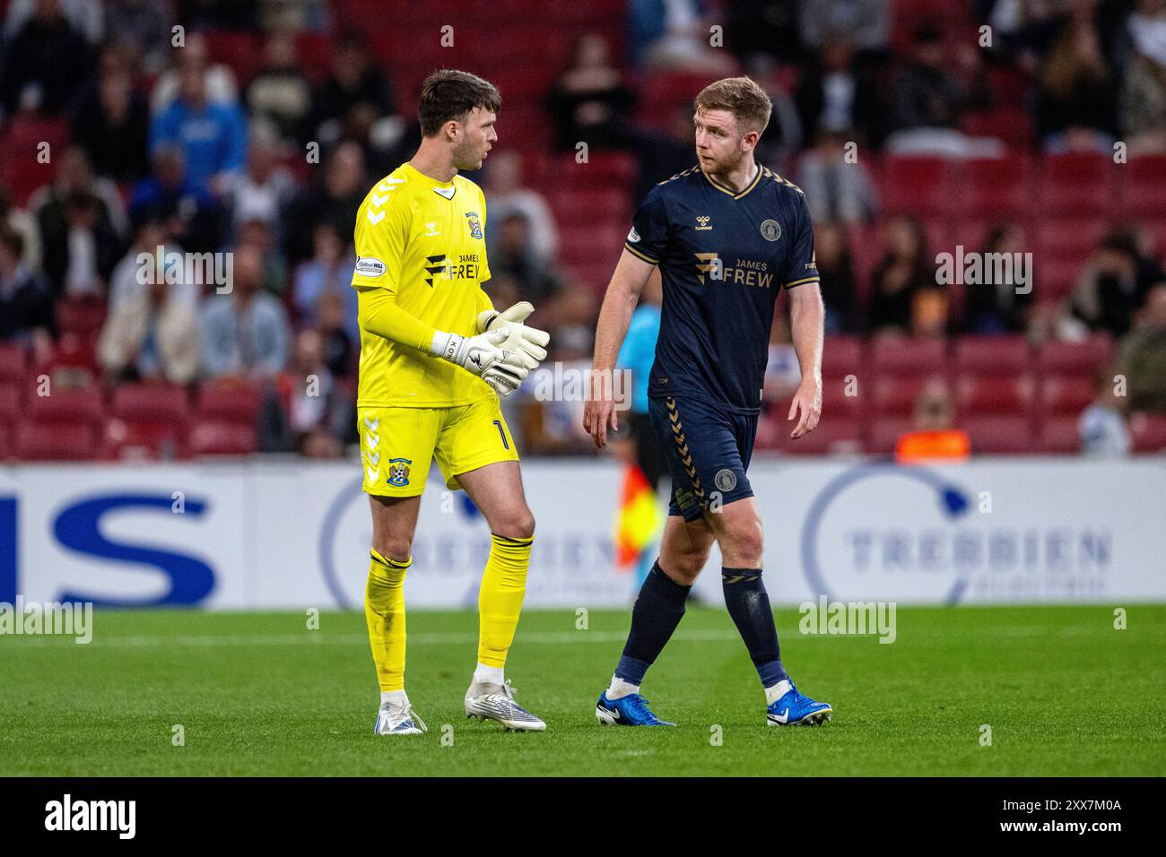 Copenhagen, Denmark. 22nd, August 2024. Goalkeeper Kieran O'Hara (1 ...