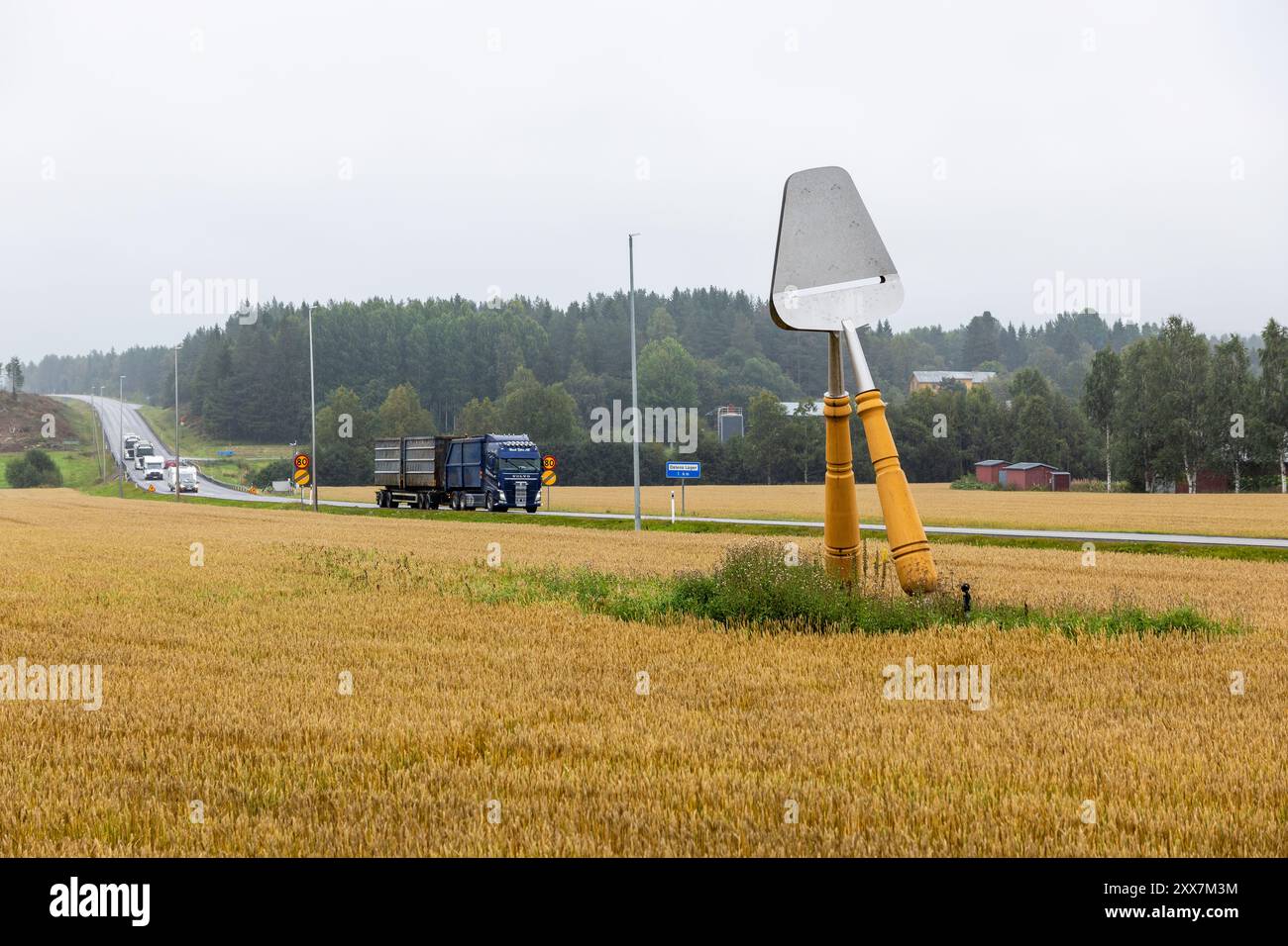 The largest cheese slicers in the world, Ånäset, Sweden Stock Photo - Alamy
