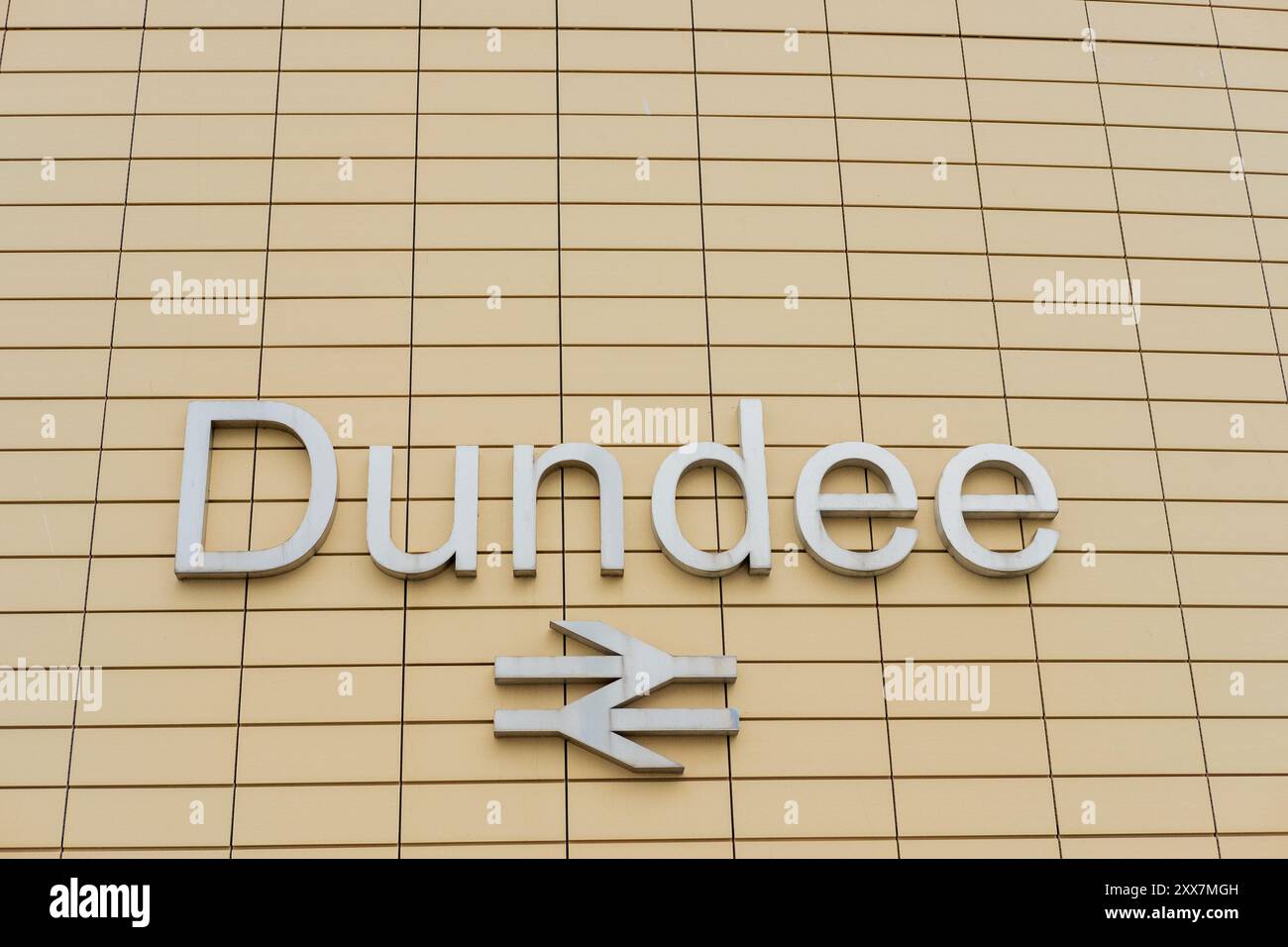 Dundee Scotland: 4th August 2024: Dundee Train Station Exterior with ...