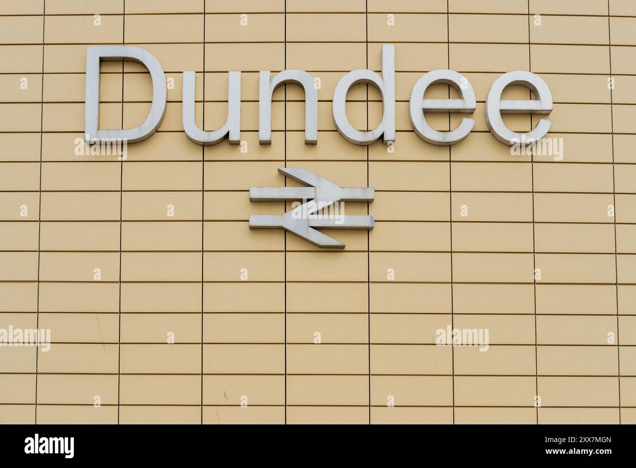 Dundee Scotland: 4th August 2024: Dundee Train Station Exterior with ...