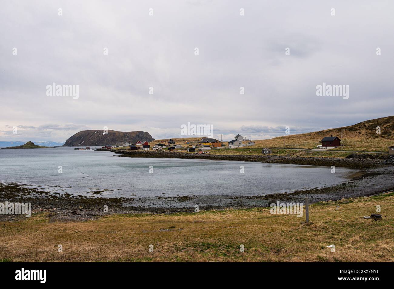 nature sceneries inside the island of Mageroya along the road to get to ...