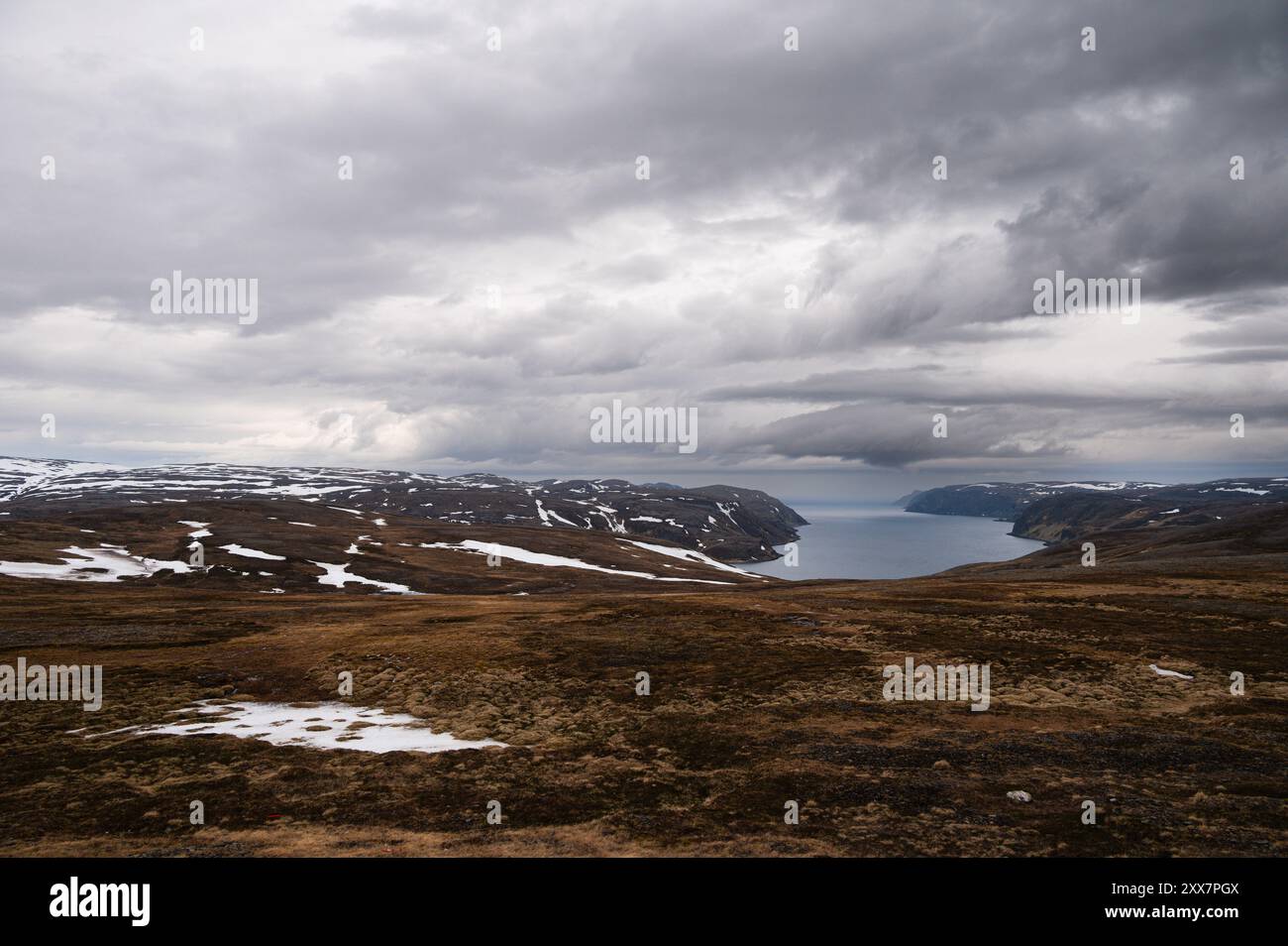 nature sceneries inside the island of Mageroya along the road to get to ...