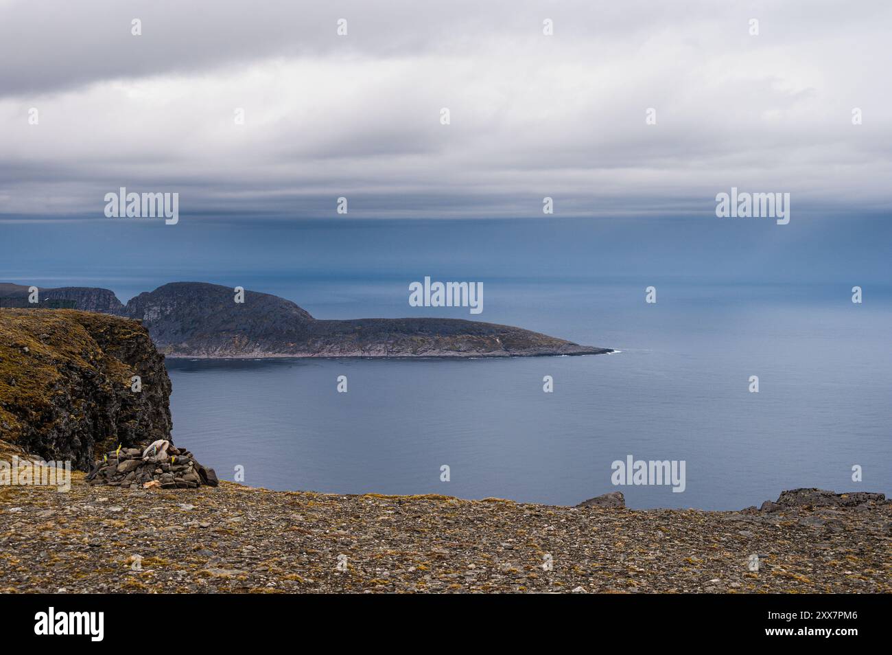 nature sceneries inside the island of Mageroya along the road to get to ...