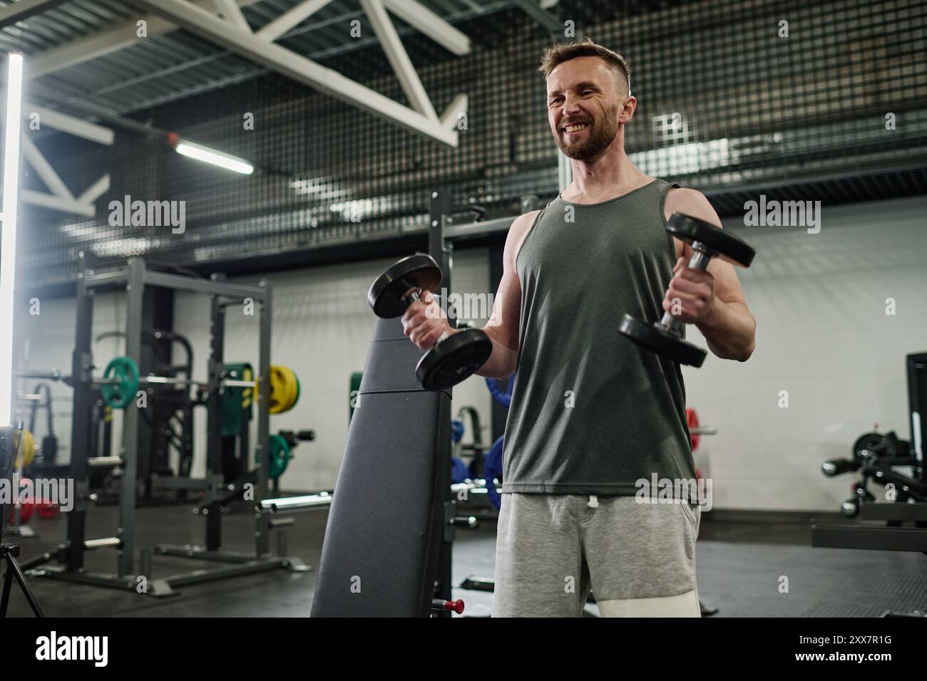 Professional sportsman testing heavy training routine Stock Photo - Alamy