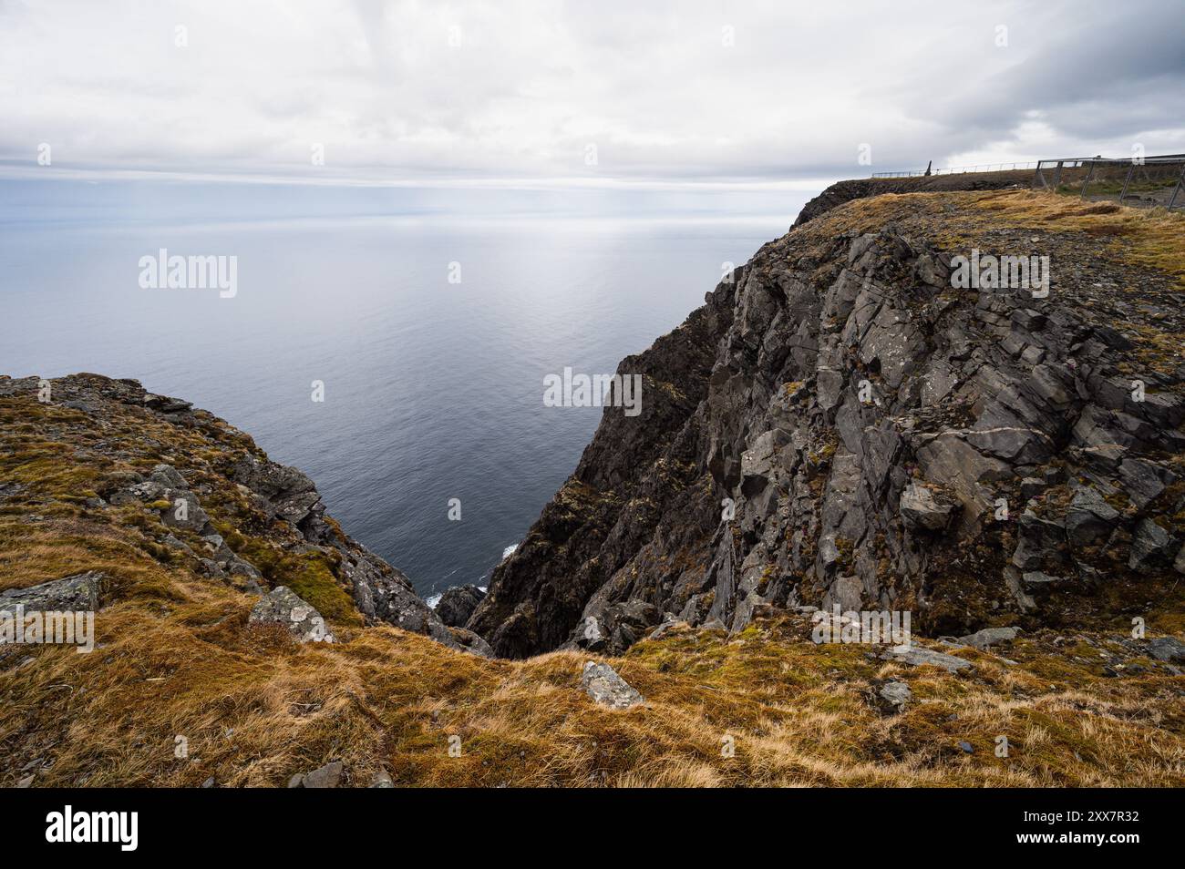 nature sceneries inside the island of Mageroya along the road to get to ...