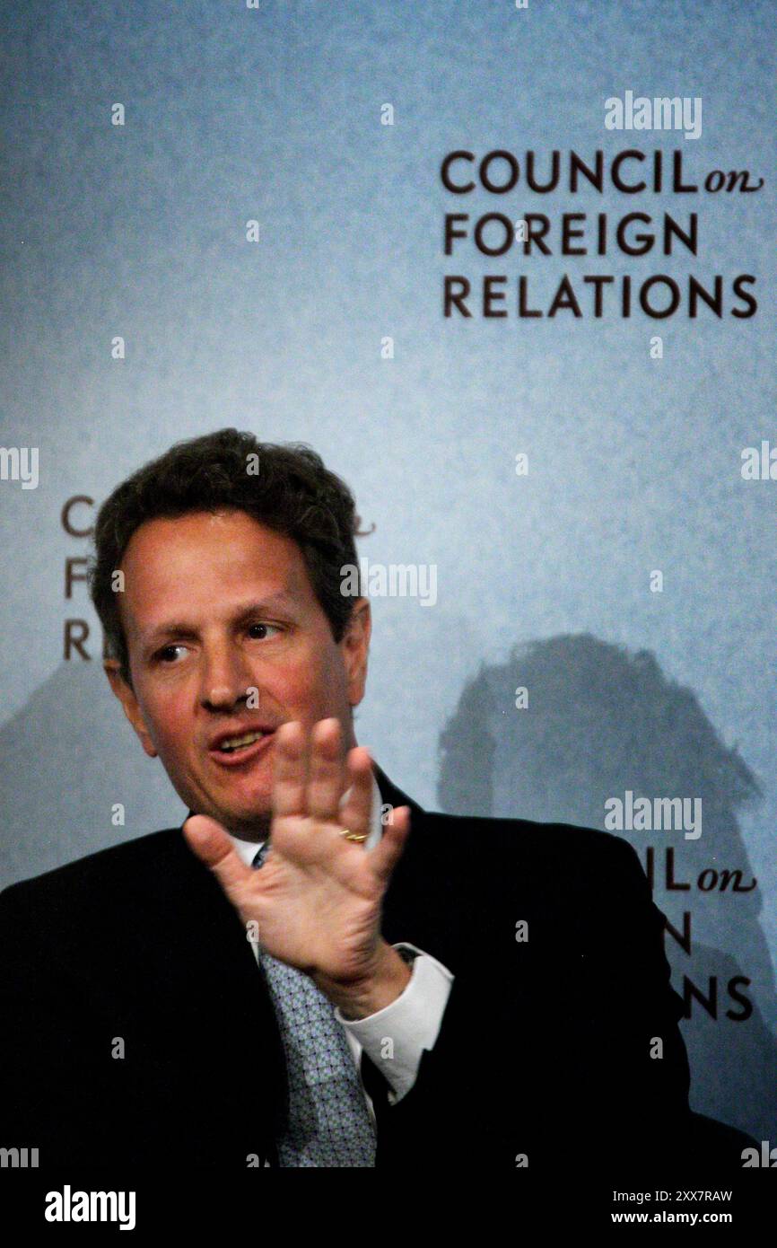 Us treasury secretary timothy geithner during hi-res stock photography ...