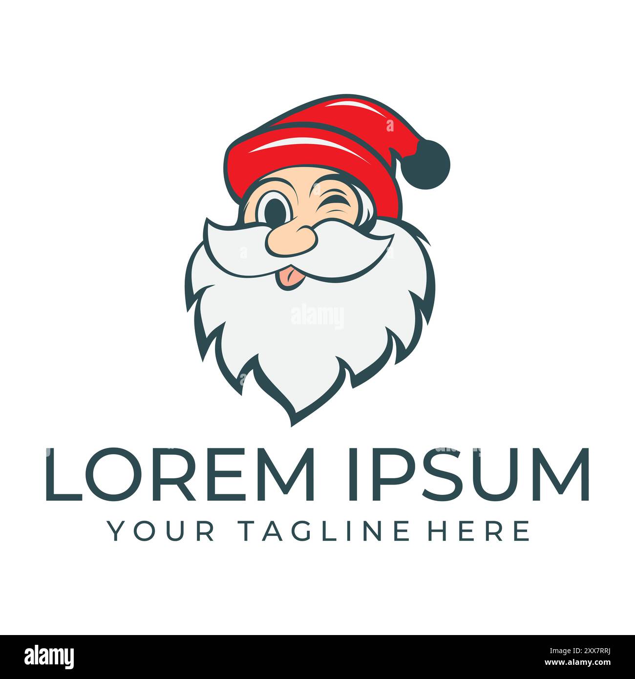 Santa logo vector illustrations design icon symbol Stock Vector Image ...