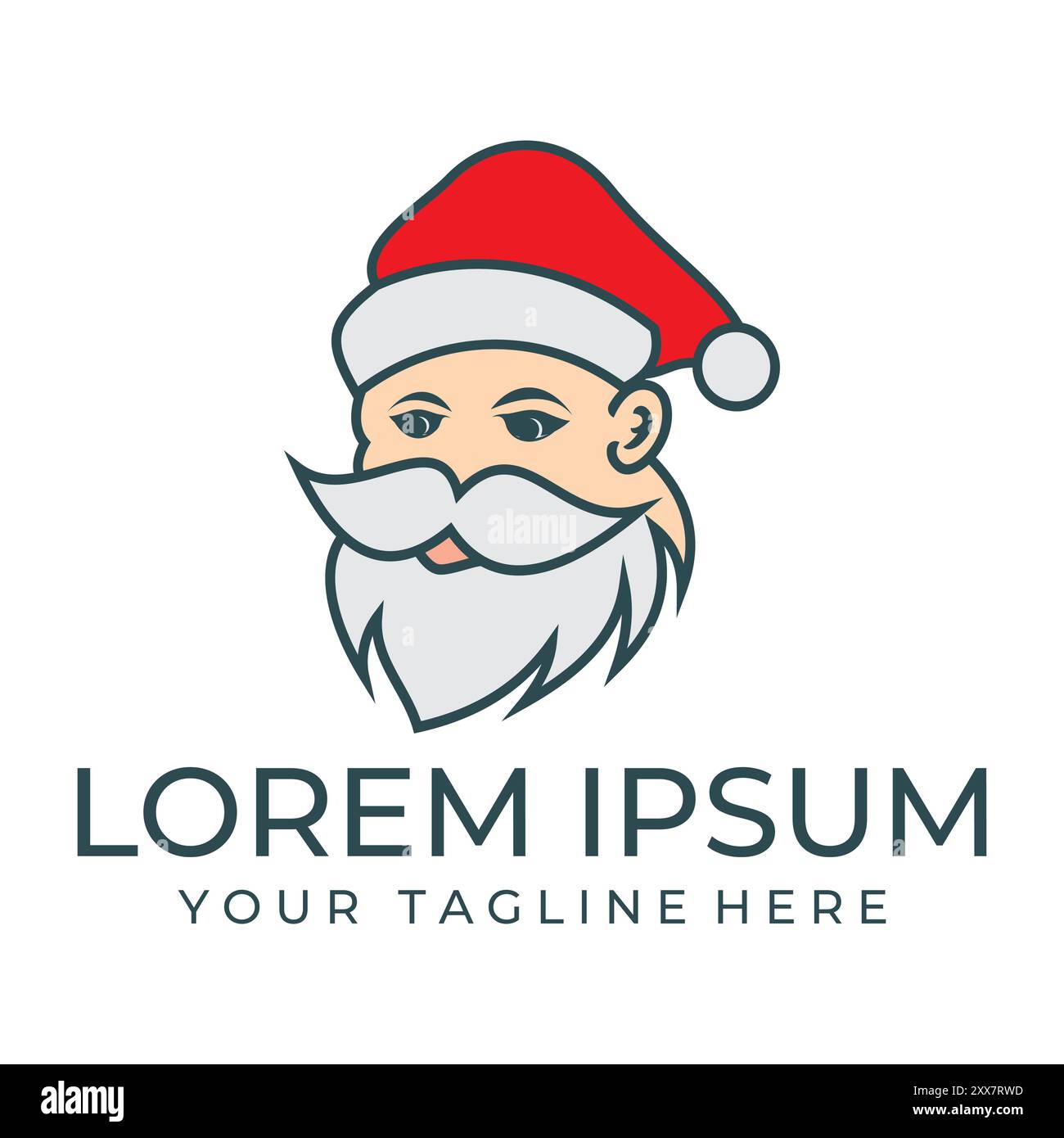 Santa logo vector illustrations design icon symbol Stock Vector Image ...