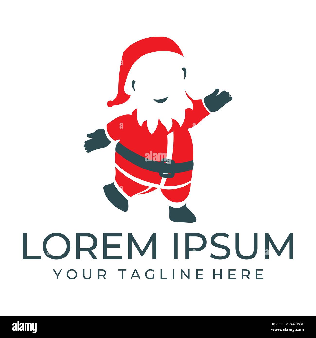Santa logo vector illustrations design icon symbol Stock Vector Image ...