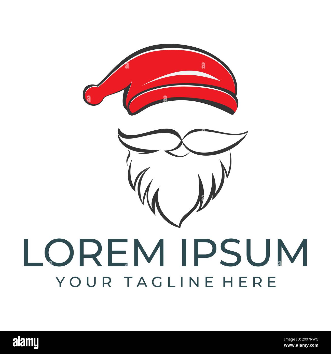 Santa logo vector illustrations design icon symbol Stock Vector Image ...