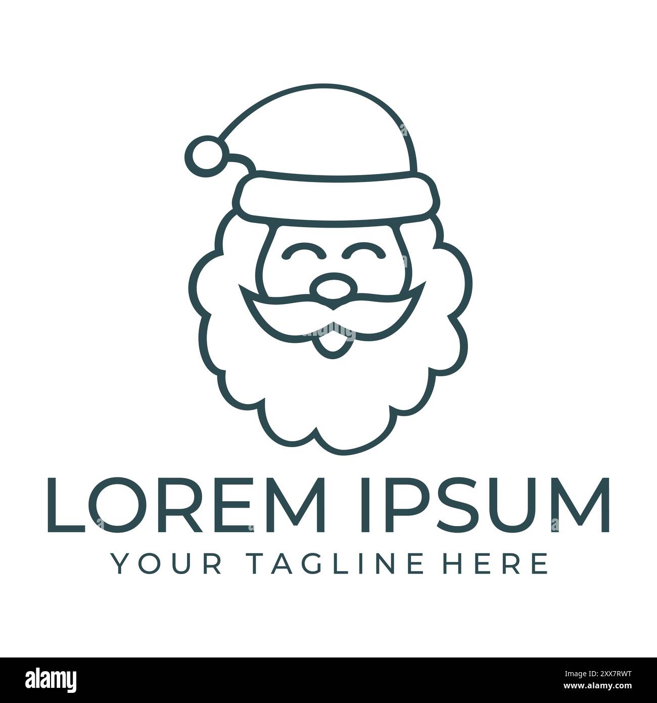Santa logo vector illustrations design icon symbol Stock Vector Image ...