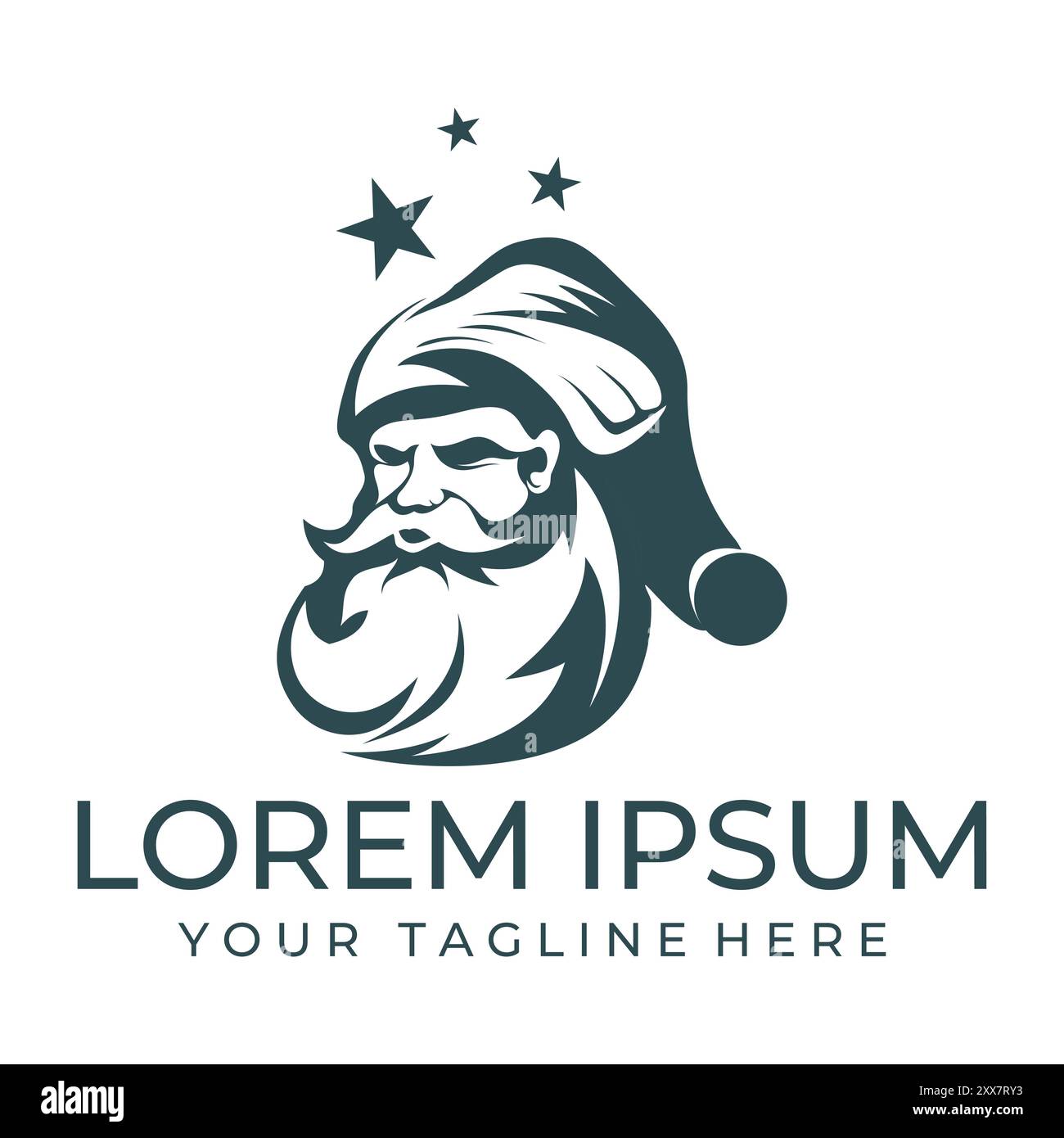 Santa logo vector illustrations design icon symbol Stock Vector Image ...