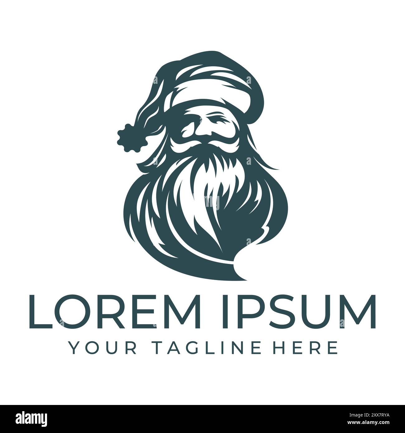 Santa logo vector illustrations design icon symbol Stock Vector Image ...