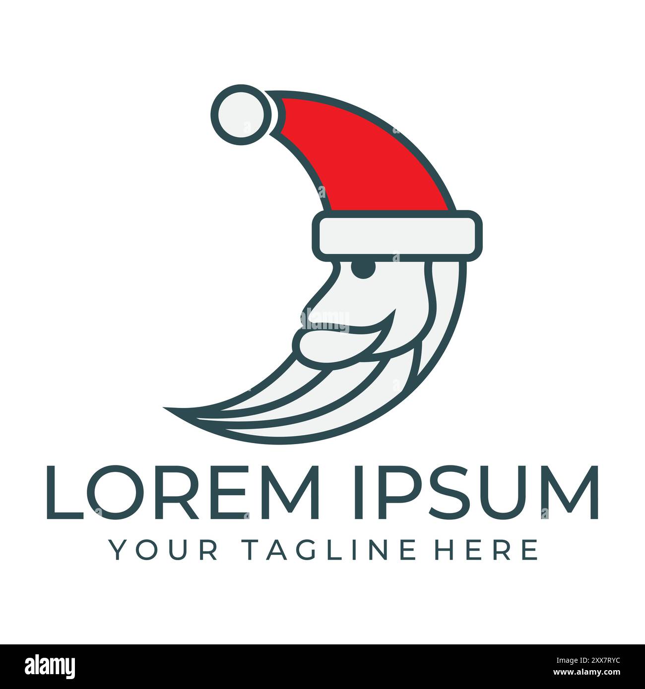 Santa logo vector illustrations design icon symbol Stock Vector Image ...
