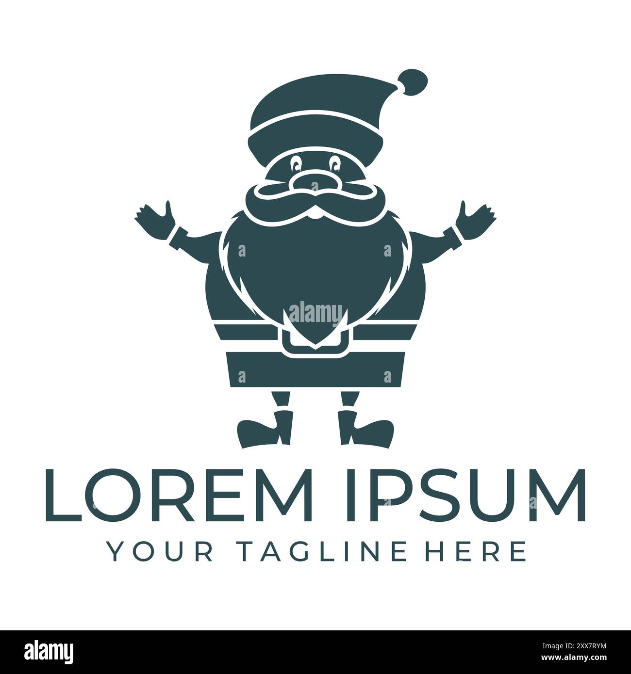 Santa logo vector illustrations design icon symbol Stock Vector Image ...