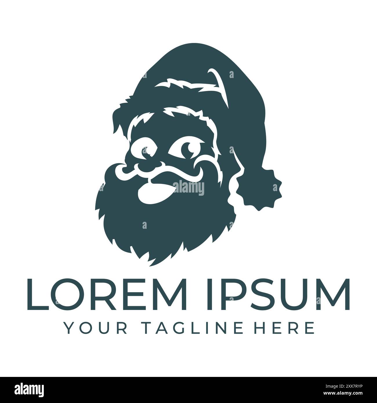 Santa logo vector illustrations design icon symbol Stock Vector Image ...