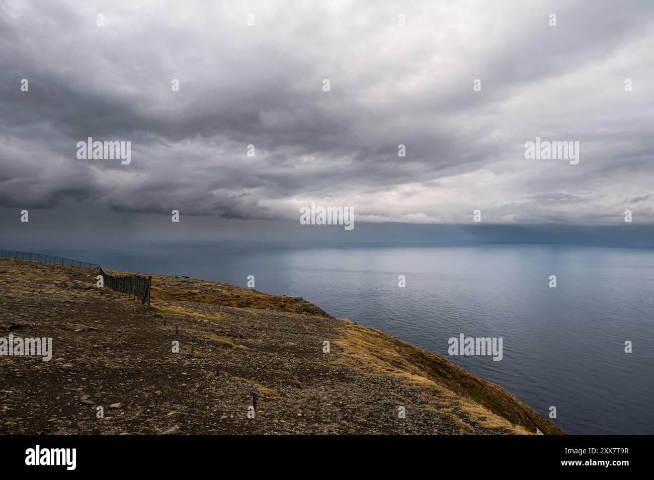 nature sceneries inside the island of Mageroya along the road to get to ...