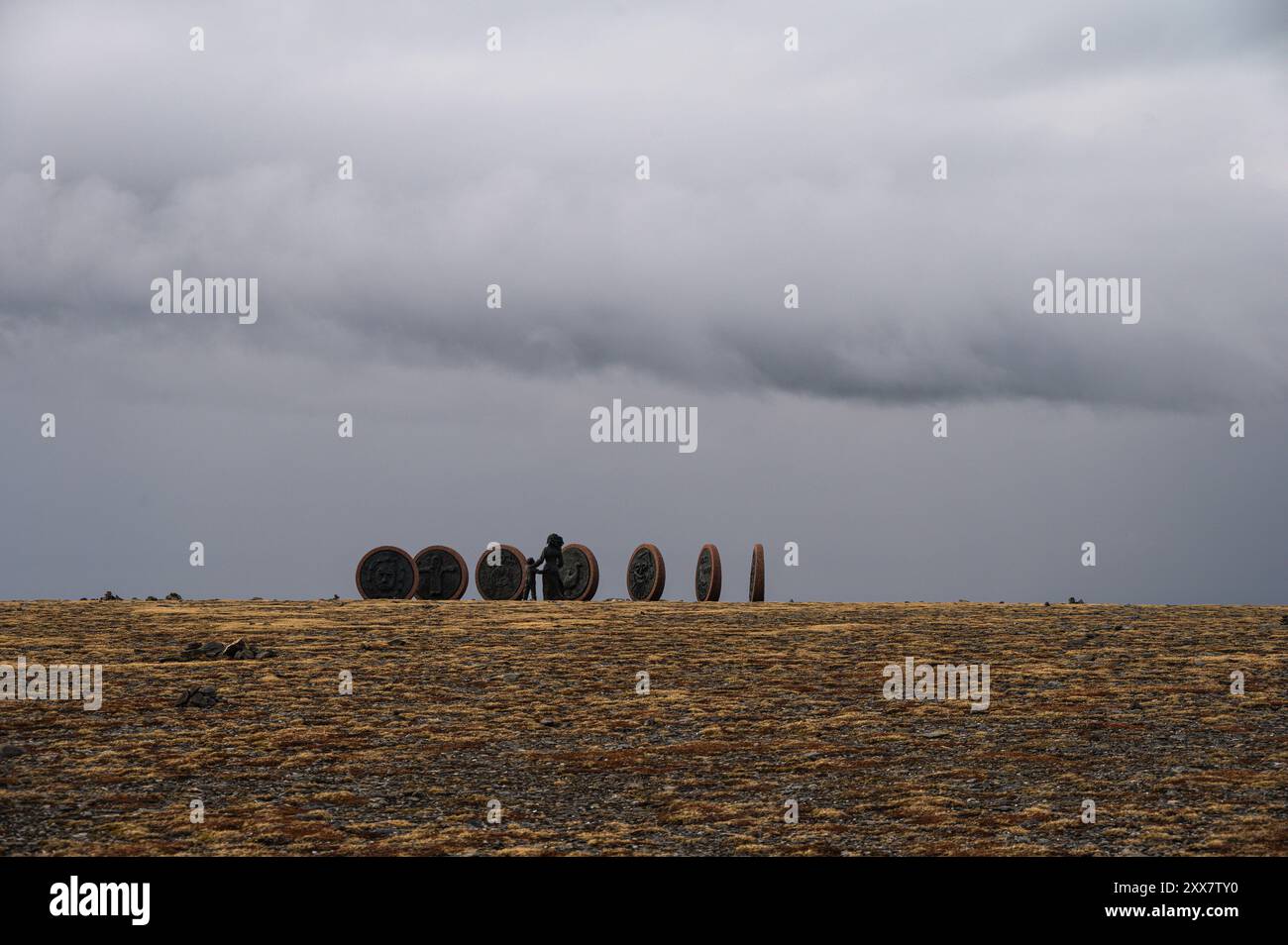 nature sceneries inside the island of Mageroya along the road to get to ...