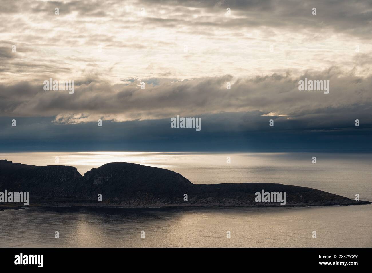 nature sceneries inside the island of Mageroya along the road to get to ...