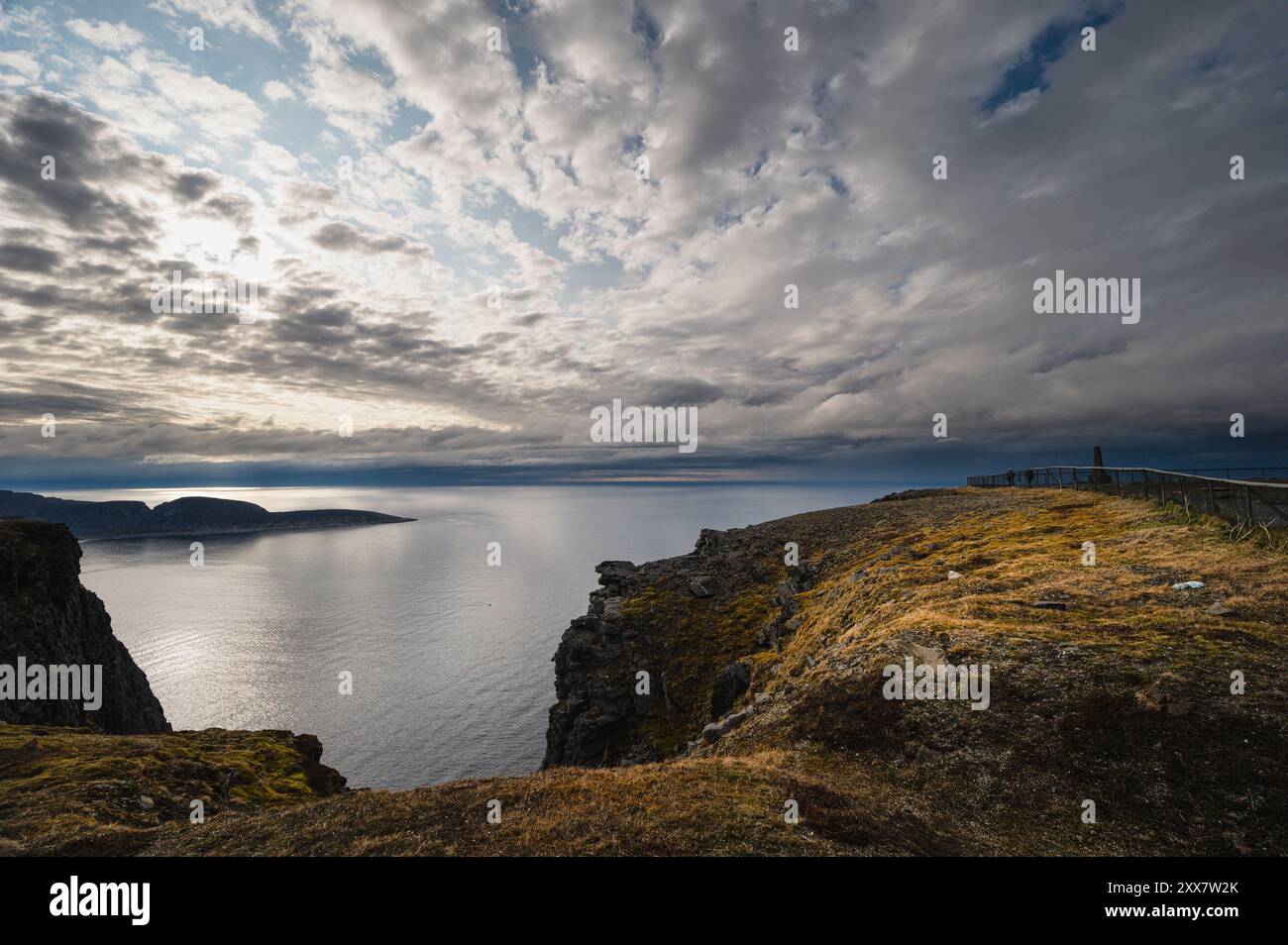 nature sceneries inside the island of Mageroya along the road to get to ...