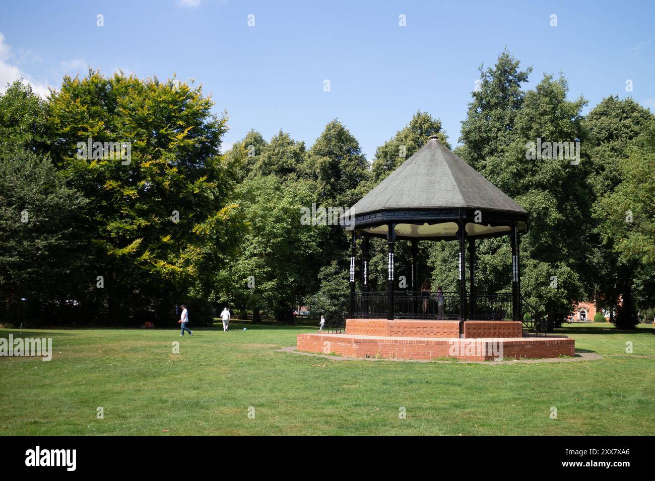 The bandstand, Riversley Park, Nuneaton, Warwickshire, England, UK ...