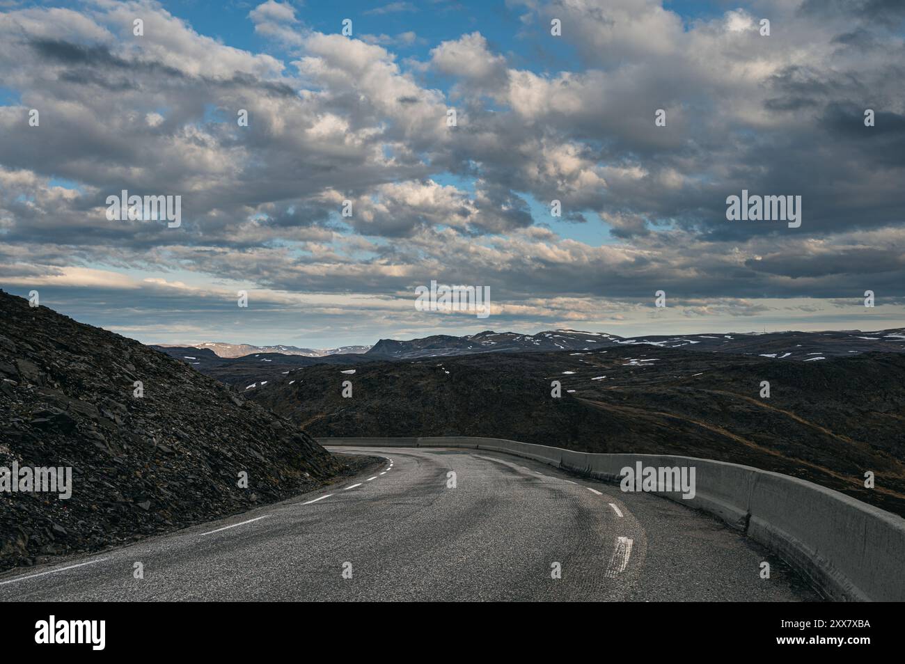 nature sceneries inside the island of Mageroya along the road to get to ...