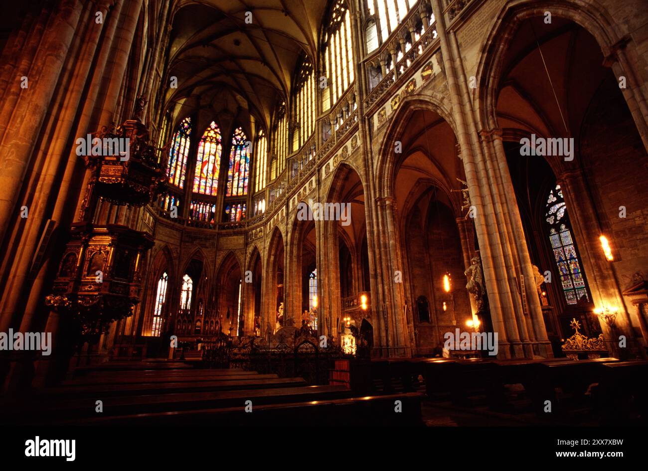 St. Vitus' Cathedral (begun 1344, architects: Matthias of Arras and ...