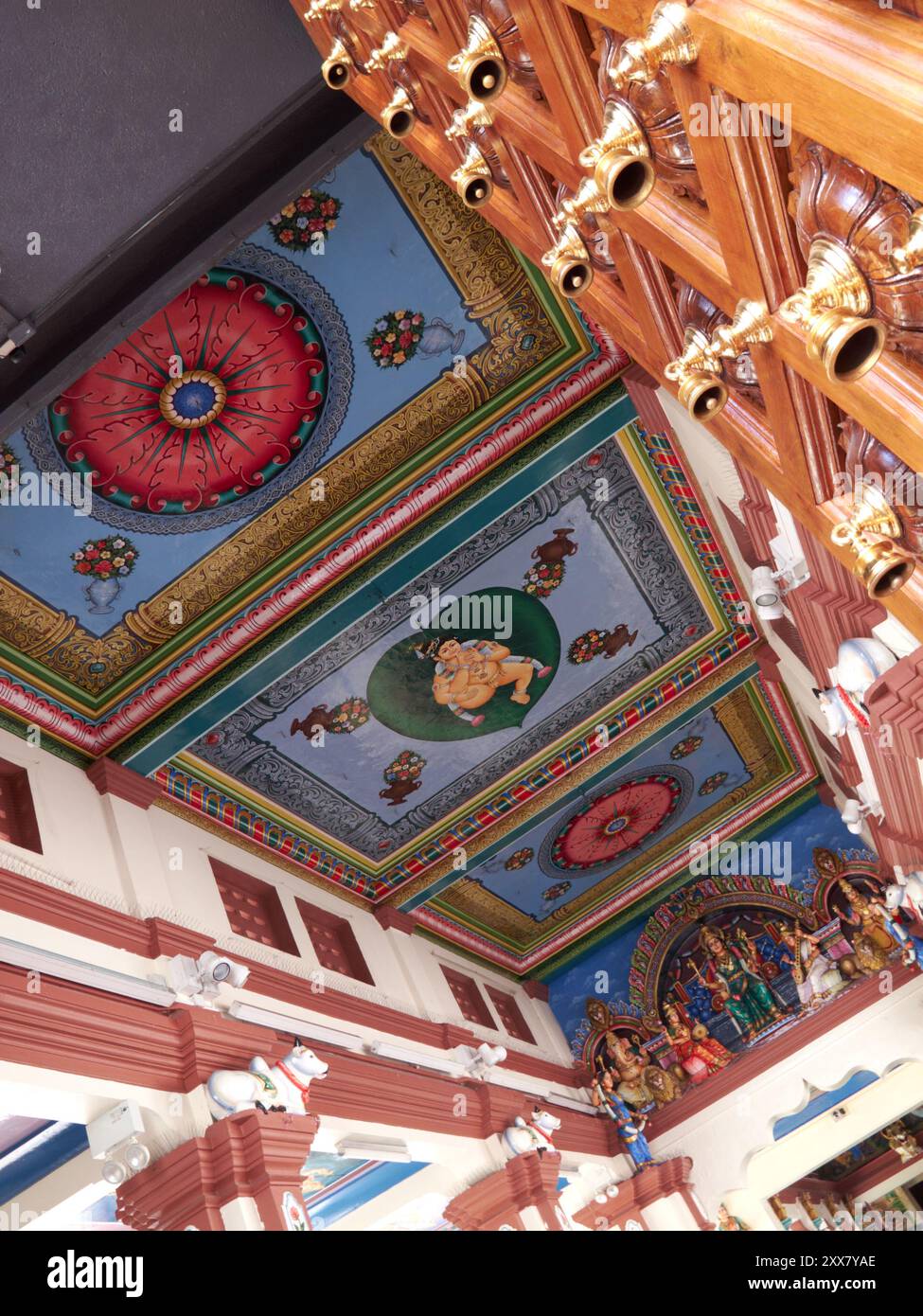 Art, architecture and roof of Hindu temple for religion, culture and ...