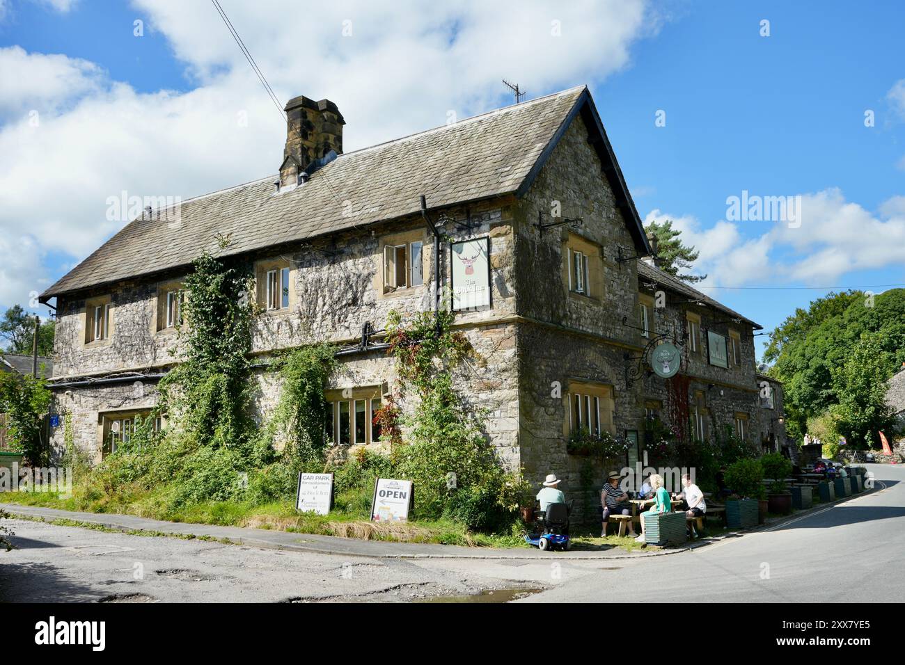 The Buck Inn, a traditional stone built British pub Stock Photo - Alamy