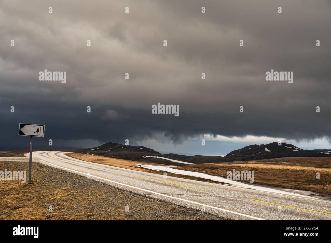 nature sceneries inside the island of Mageroya along the road to get to ...