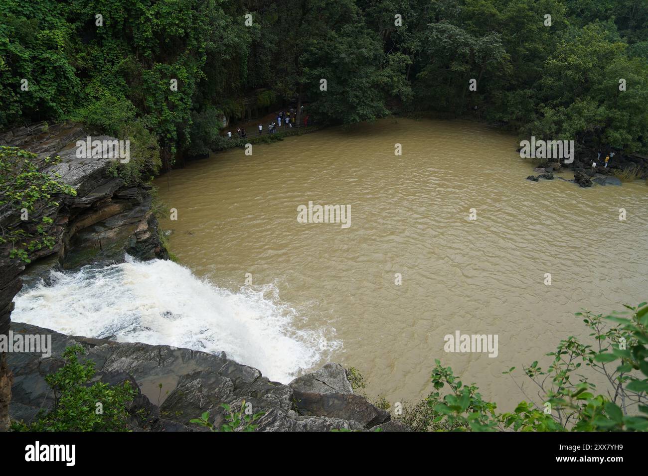 Pandav Falls, nestled within Panna National Park in Madhya Pradesh's ...