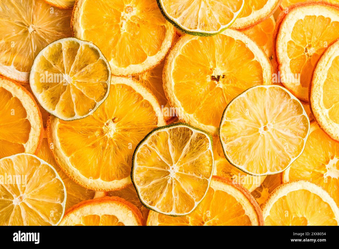 Dehydrated citrus slices overlapping each other Stock Photo - Alamy