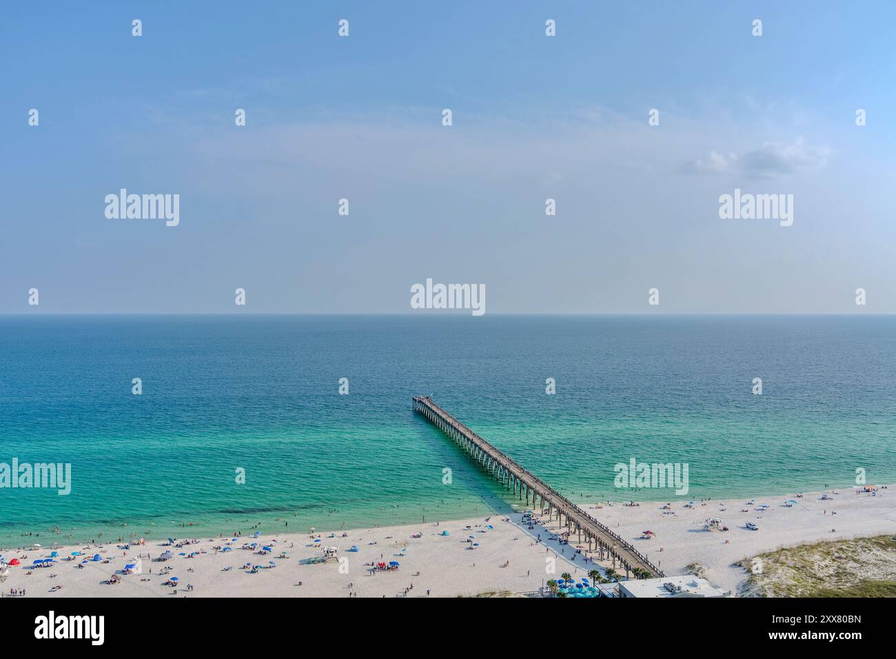Aerial view of Pensacola Beach Stock Photo - Alamy