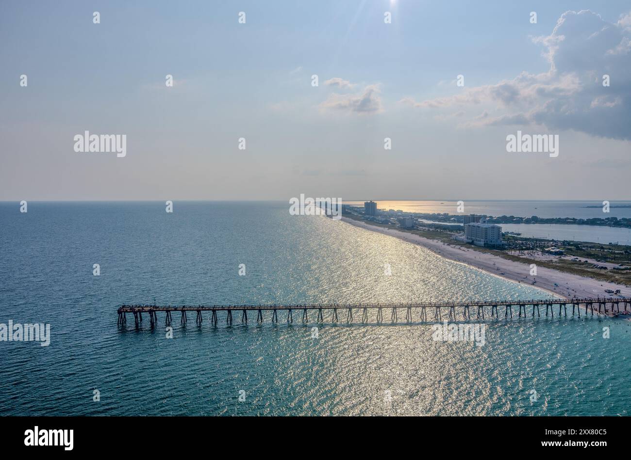 Aerial view of Pensacola Beach Stock Photo - Alamy