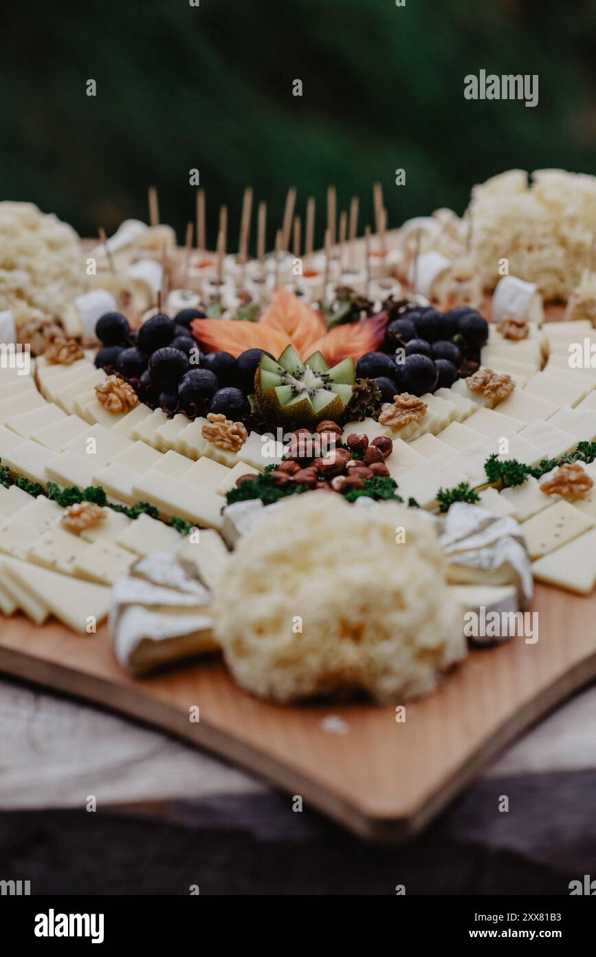 Cheese platter presentation hi-res stock photography and images - Alamy